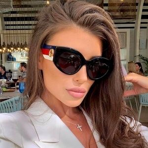 Gucci | Accessories | Nwt Gucci Gg276s Black Gold Logo Sunglasses ...